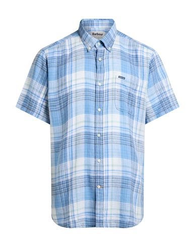 Barbour Shirt Azure Size Linen, Lyocell