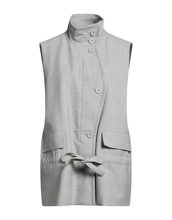 SEMICOUTURE Vest Size Polyester, Virgin Wool, Elastane