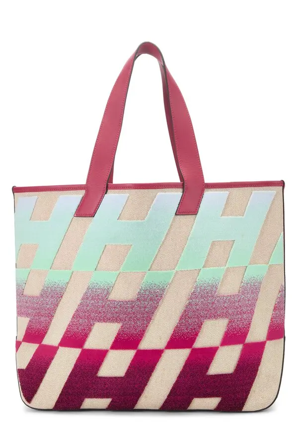 Hermès Multicolor Cabas H En Biais Tote 40