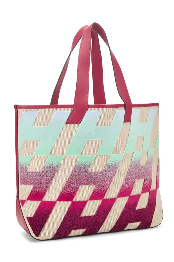 Hermès Multicolor Cabas H En Biais Tote 40