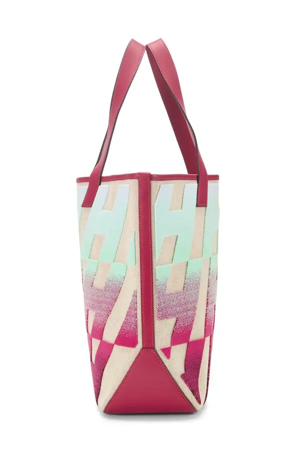 Hermès Multicolor Cabas H En Biais Tote 40