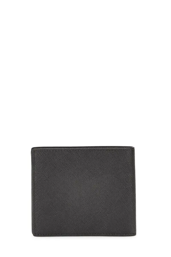 Prada Saffiano Logo Embossed Bifold Wallet