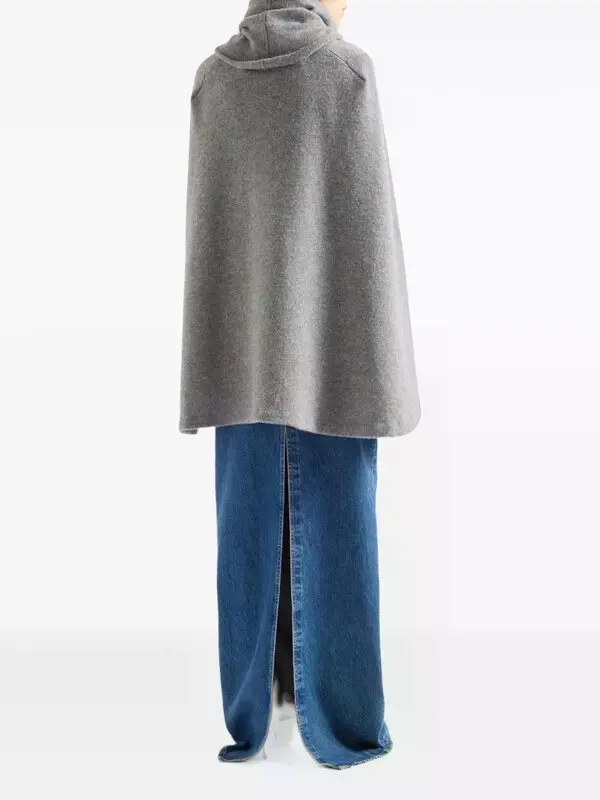 7 For All Mankind Faded-effect Front-slit Maxi Skirt