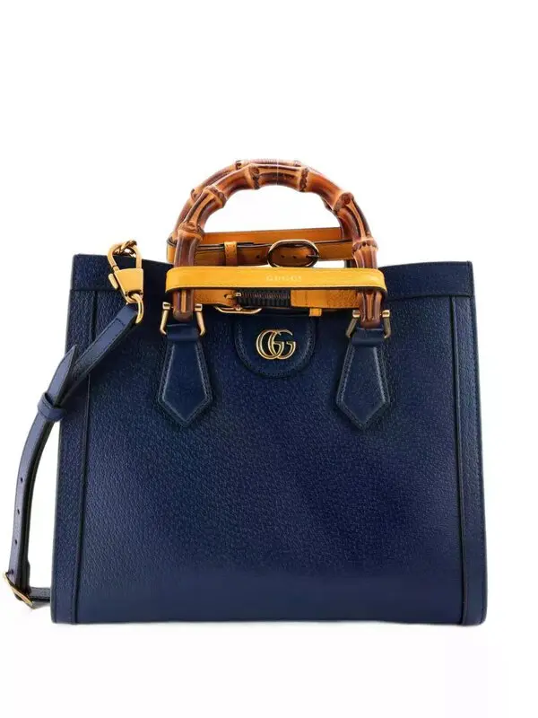 Gucci Diana Nm Bamboo Handle Leather Small Tote Bag