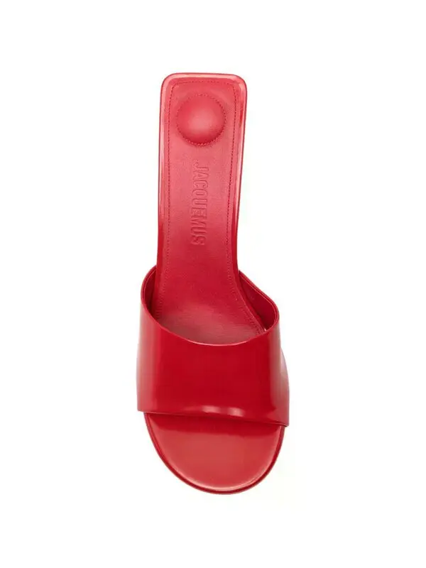 Jacquemus Cubisto Mules - Red