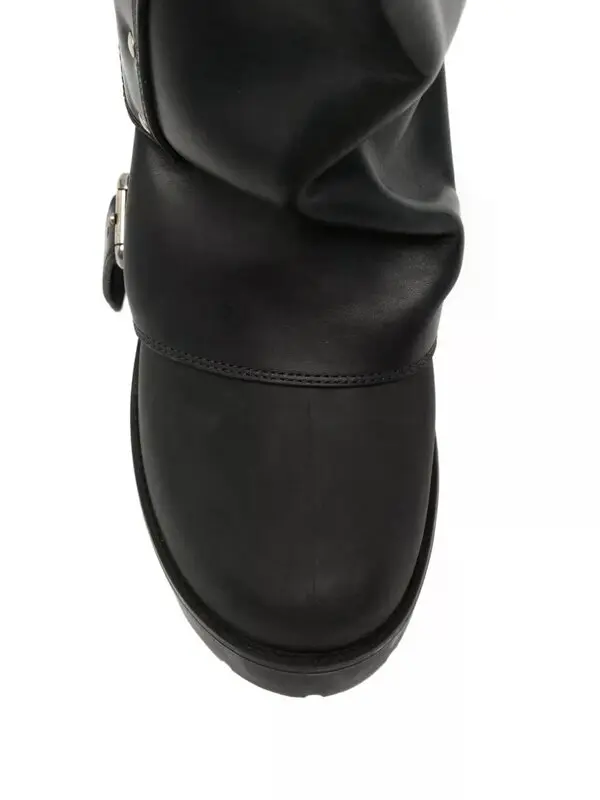 Dolce & Gabbana Buckled Ridged-sole Boots