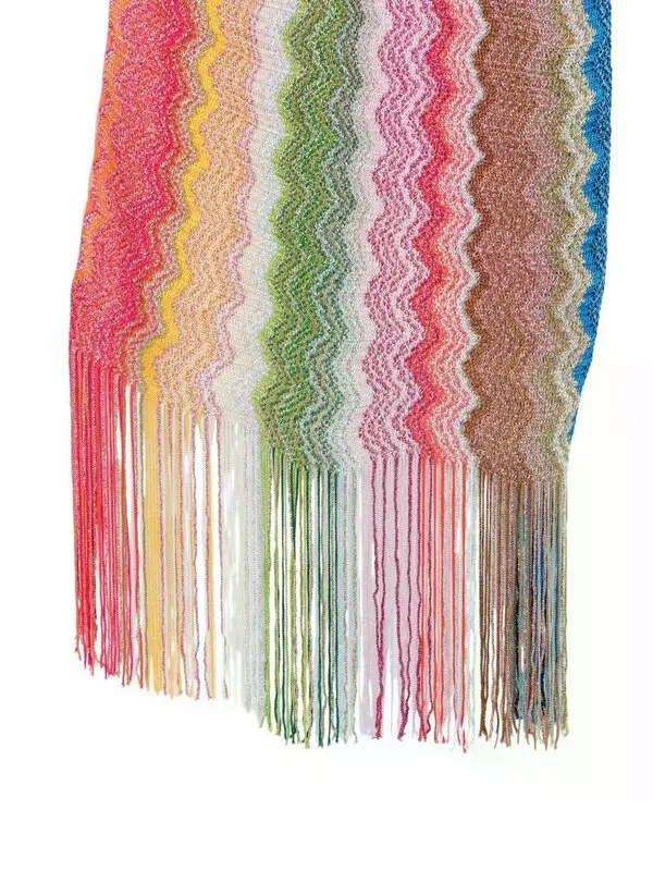 Missoni Chevron Fringed Scarf