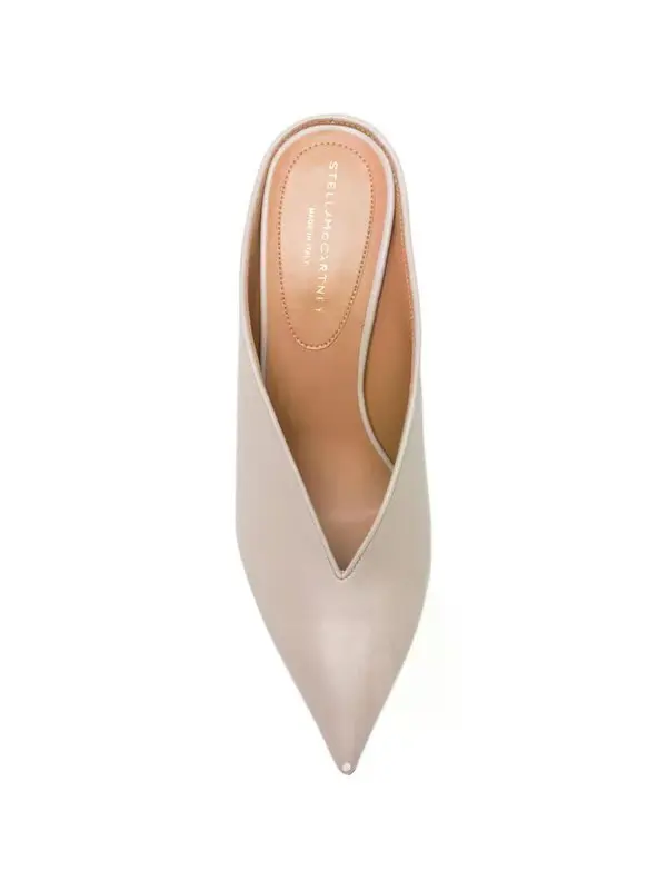 Stella McCartney Pointed-toe V-cut Mules