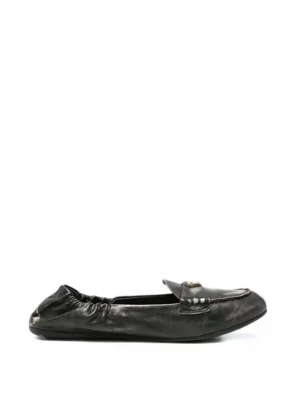 Prada Elasticated Leather Loafers