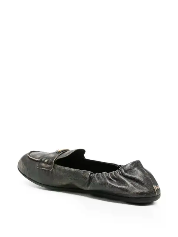 Prada Elasticated Leather Loafers