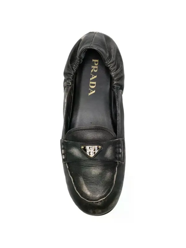 Prada Elasticated Leather Loafers