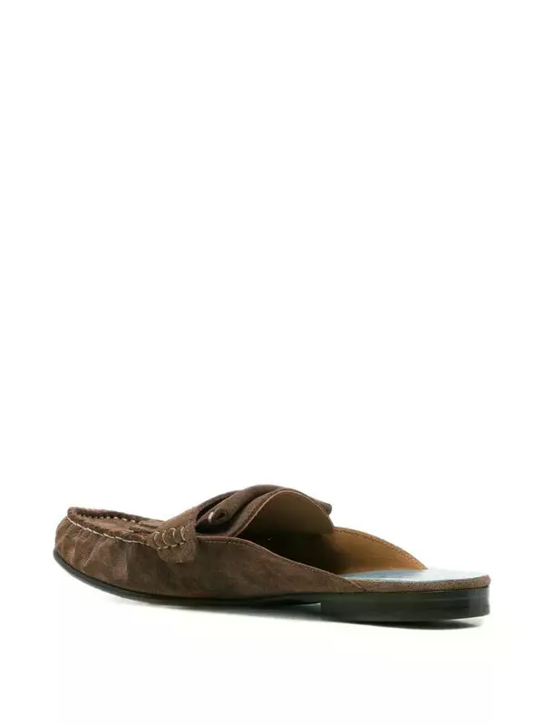 Marni Fringed-trim Flat Mules