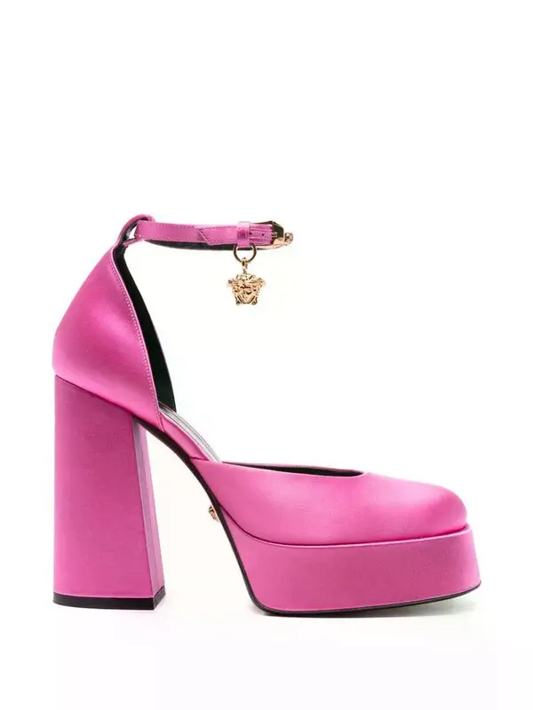 Versace Medusa Aevitas Crystal-embellished Pumps - Pink