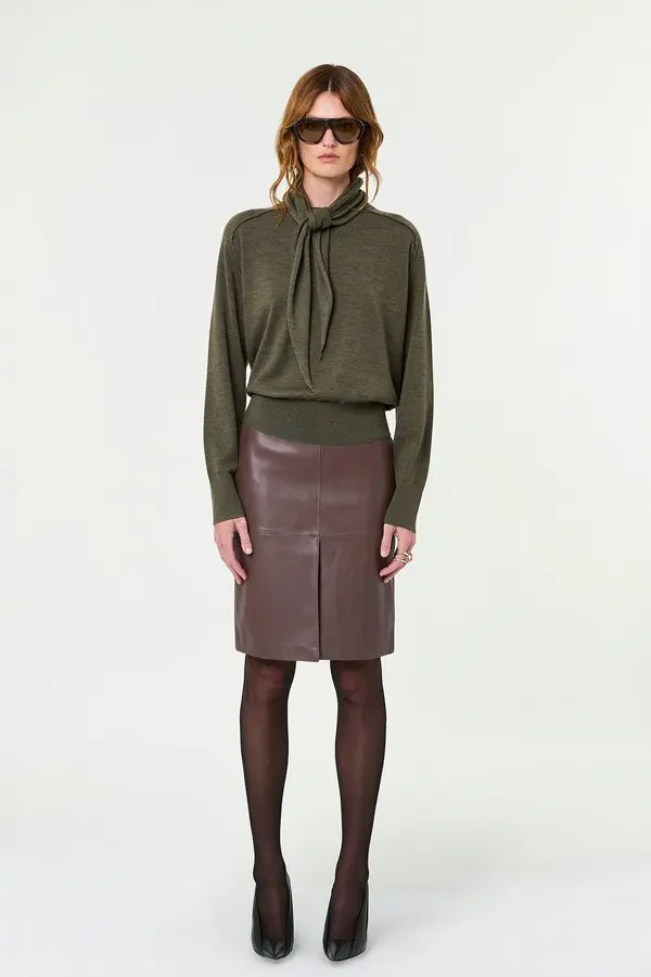 NICHOLAS Veda Tie Neck Sweater