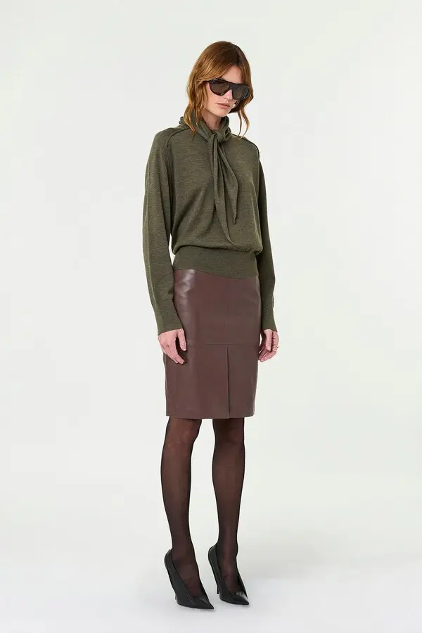 NICHOLAS Veda Tie Neck Sweater