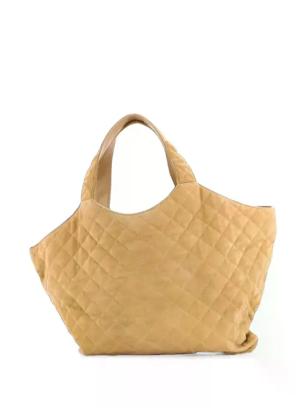 Saint Laurent Icare Shopping Quilted Suede Maxi Tote Bag