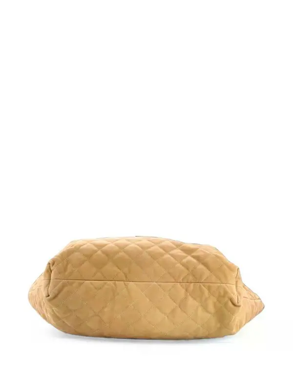 Saint Laurent Icare Shopping Quilted Suede Maxi Tote Bag