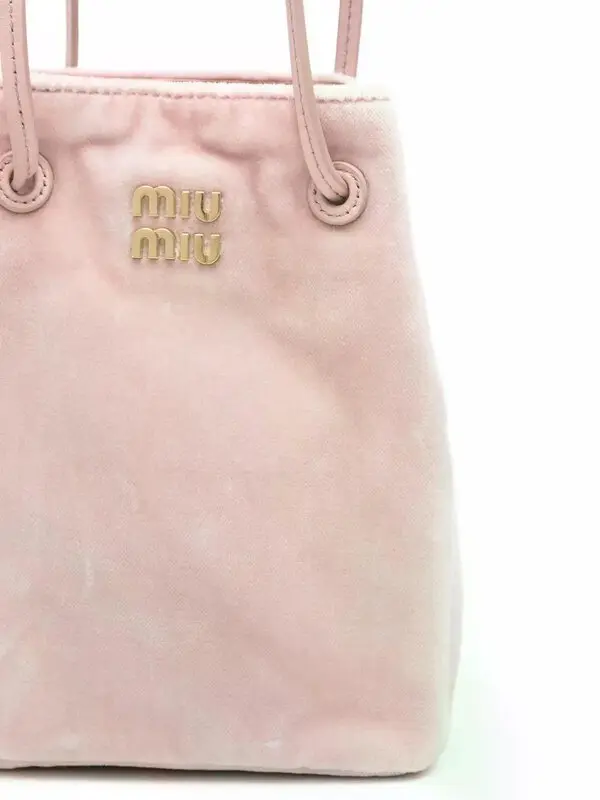 Miu Miu Logo-detail Bucket Bag