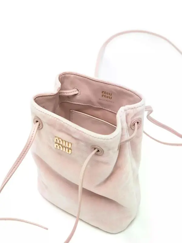 Miu Miu Logo-detail Bucket Bag