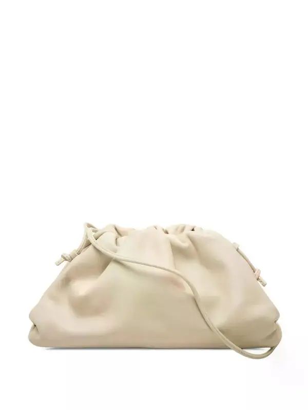 Bottega Veneta 2012-2026 Lambskin The Mini Pouch Crossbody Bag - White