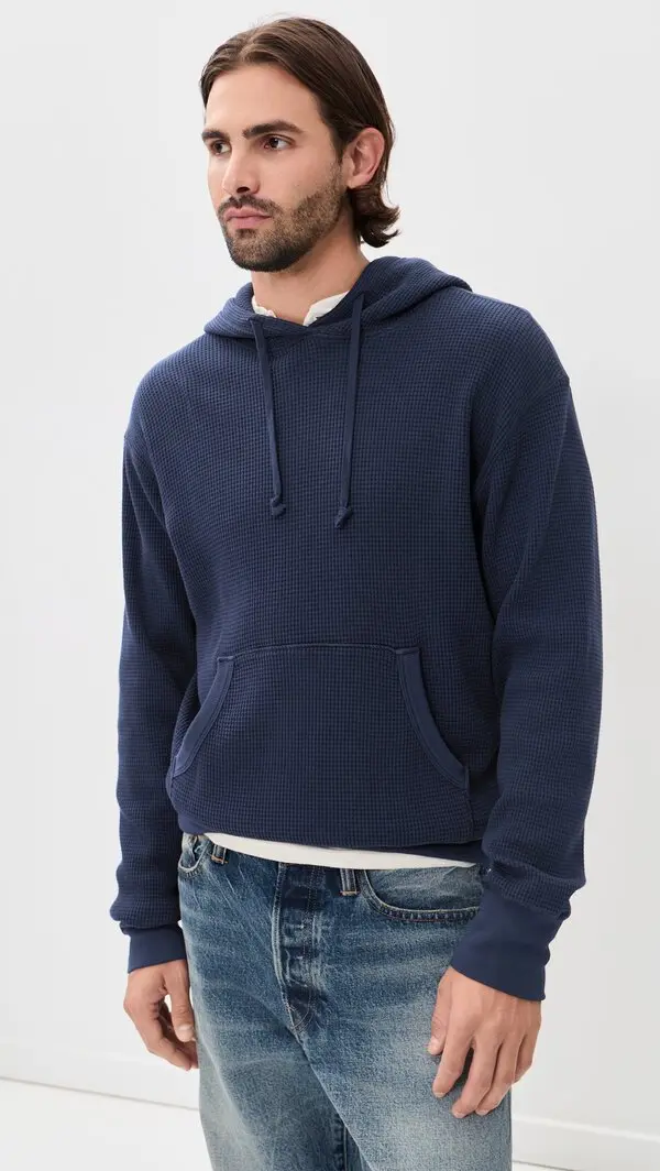 S.k.u. Long Sleeve Waffle Hoodie
