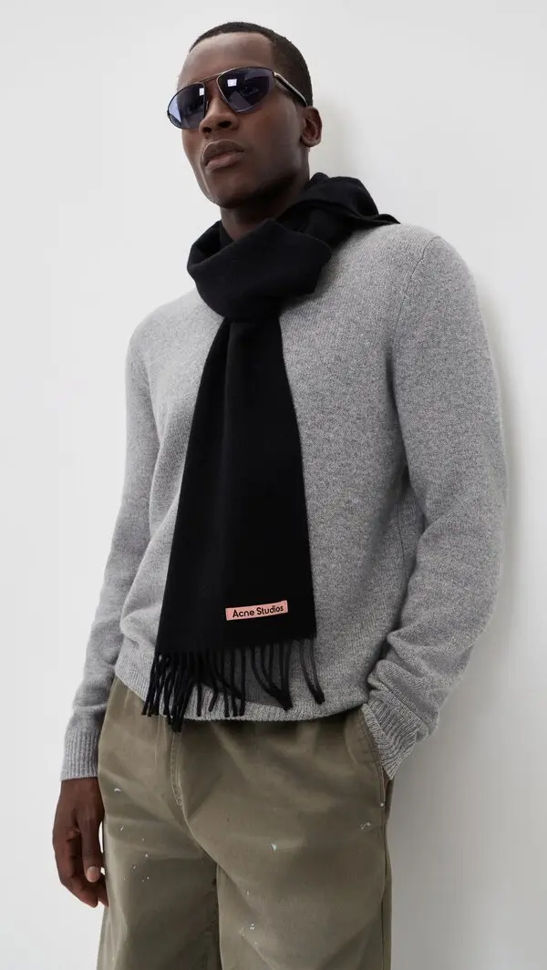 Acne Studios Canada Skinny Wool Scarf