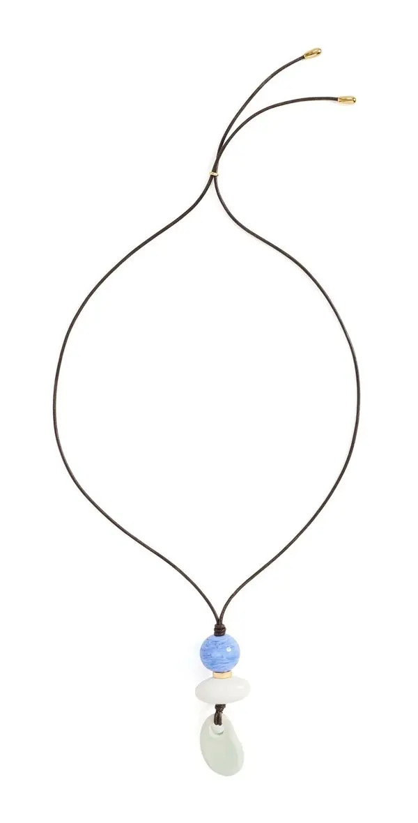 LIZZIE FORTUNATO Museo Cord Ii Necklace In Sea - Multi