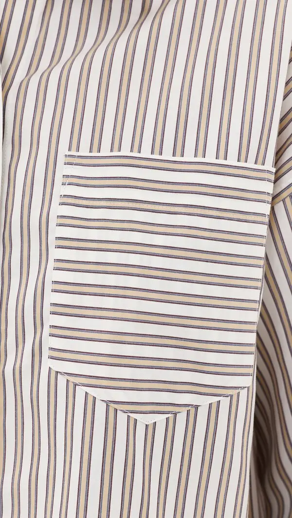 Rag & Bone Marin Cropped Stripe Shirt
