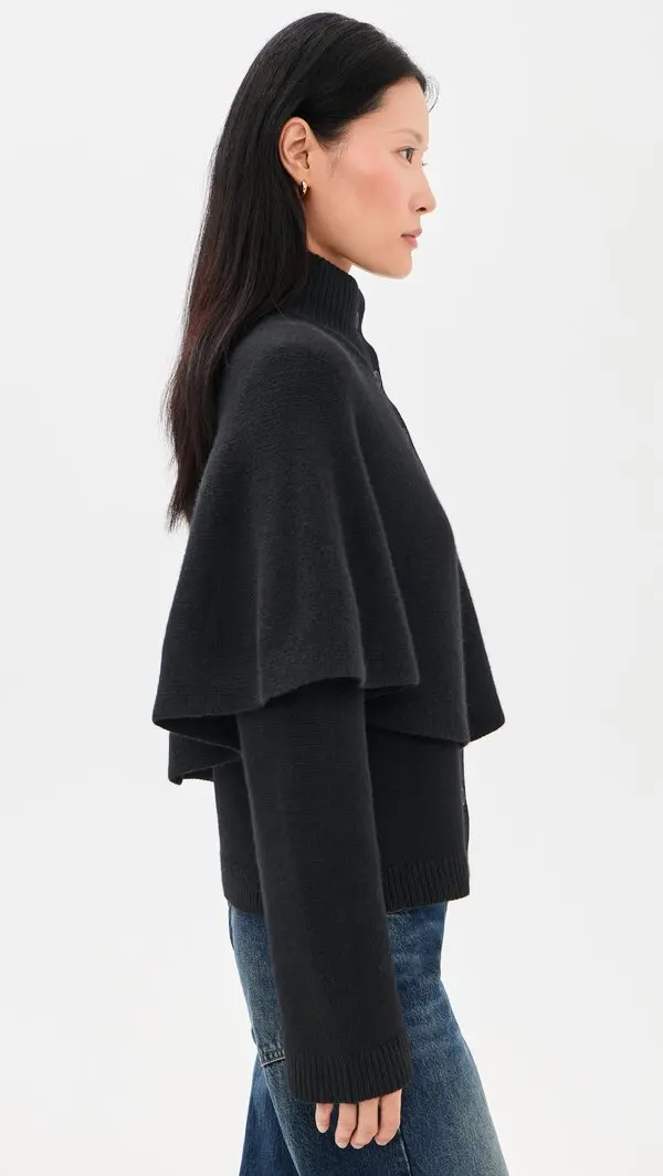Vince Turtleneck Cape Cardigan
