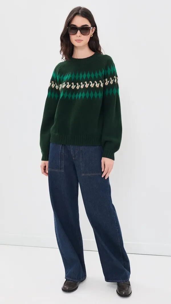 THE TINY BIG SISTER Geese Sweater