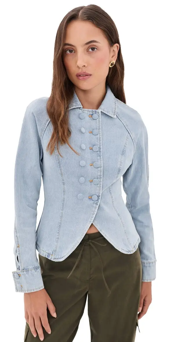 Lioness Form Denim Jacket - Light Denim