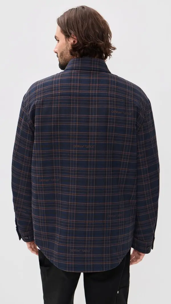 Off-White Check Flannel Padded Overshirt
