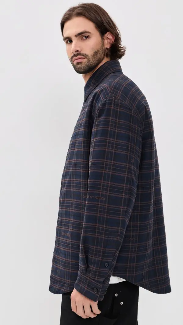 Off-White Check Flannel Padded Overshirt