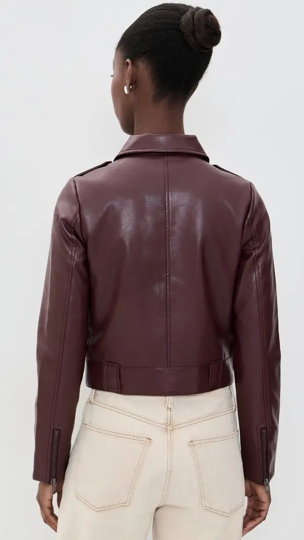 PISTOLA Bex Shrunken Faux Leather Jacket