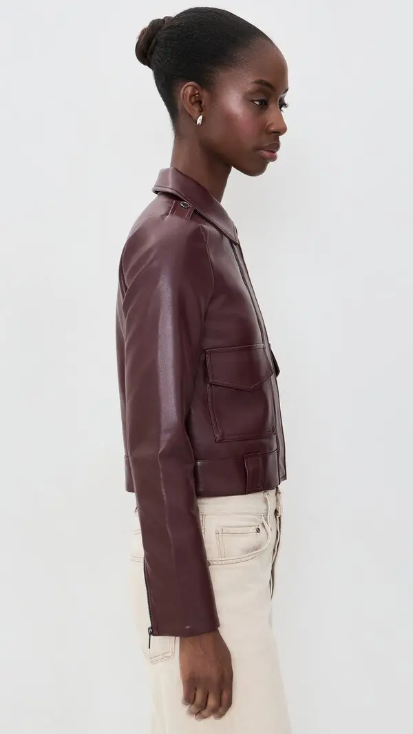 PISTOLA Bex Shrunken Faux Leather Jacket
