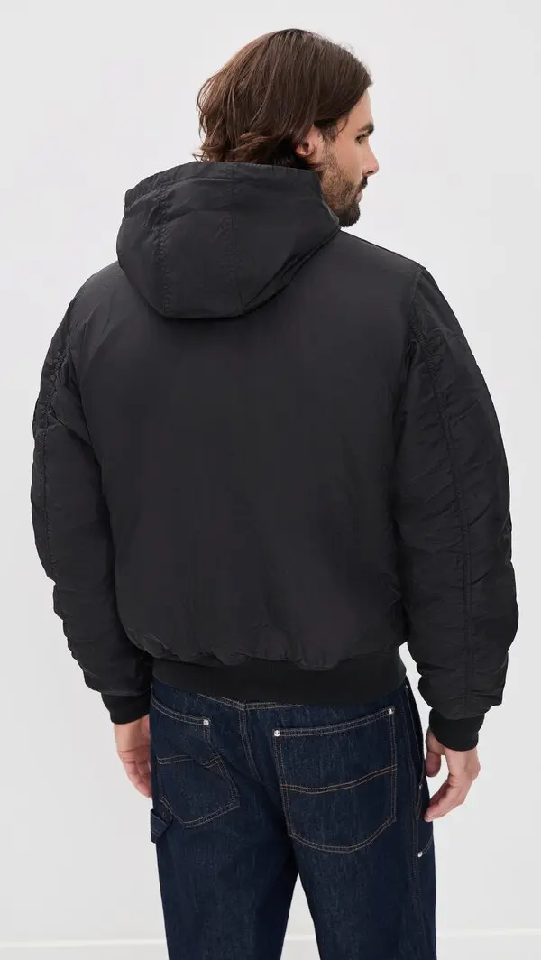 Alpha Industries Oxford Nylon Hooded Relaxed Fit Jacket