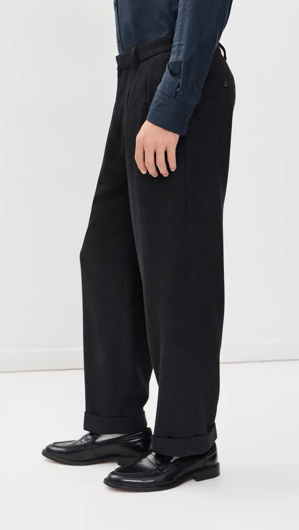 Polo Ralph Lauren Flannel Blend Relaxed Suffield Pleated Pants