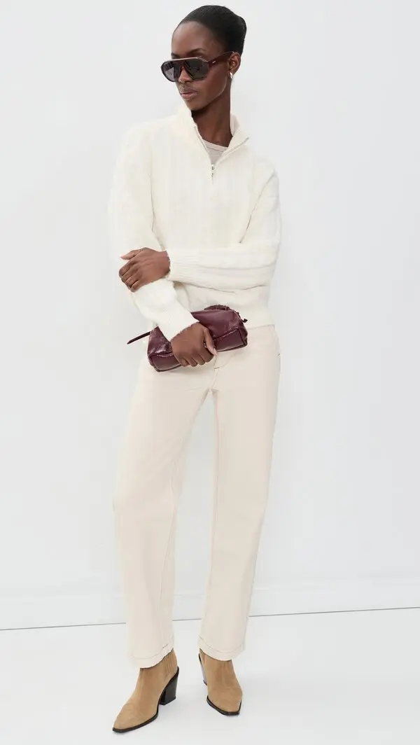 WAYF West Quarter Zip Sweater