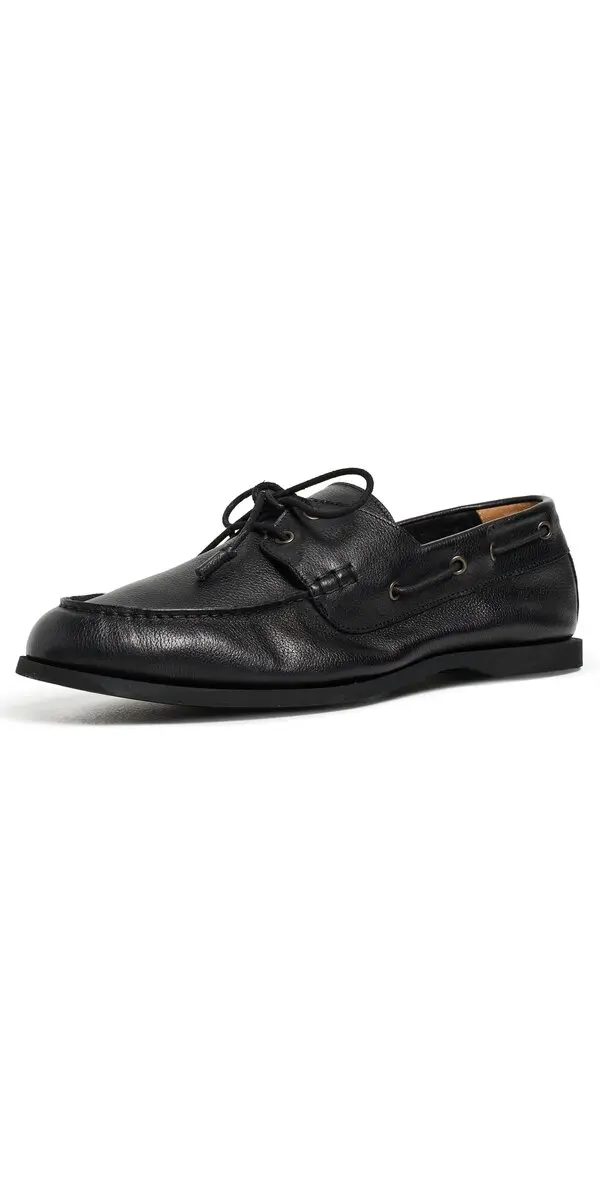 Frescobol Carioca Marina Pebbled Leather Deck Loafers