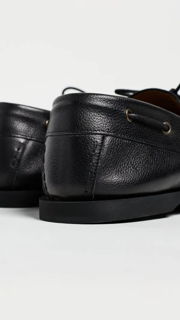 Frescobol Carioca Marina Pebbled Leather Deck Loafers