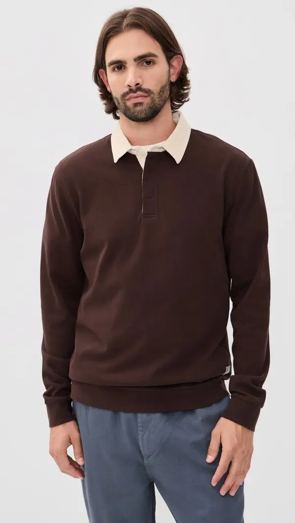 Marine Layer Sueded Rugby Polo