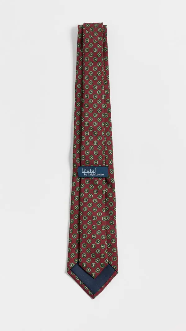 Polo Ralph Lauren Original Label Silk Foulard Neck Tie