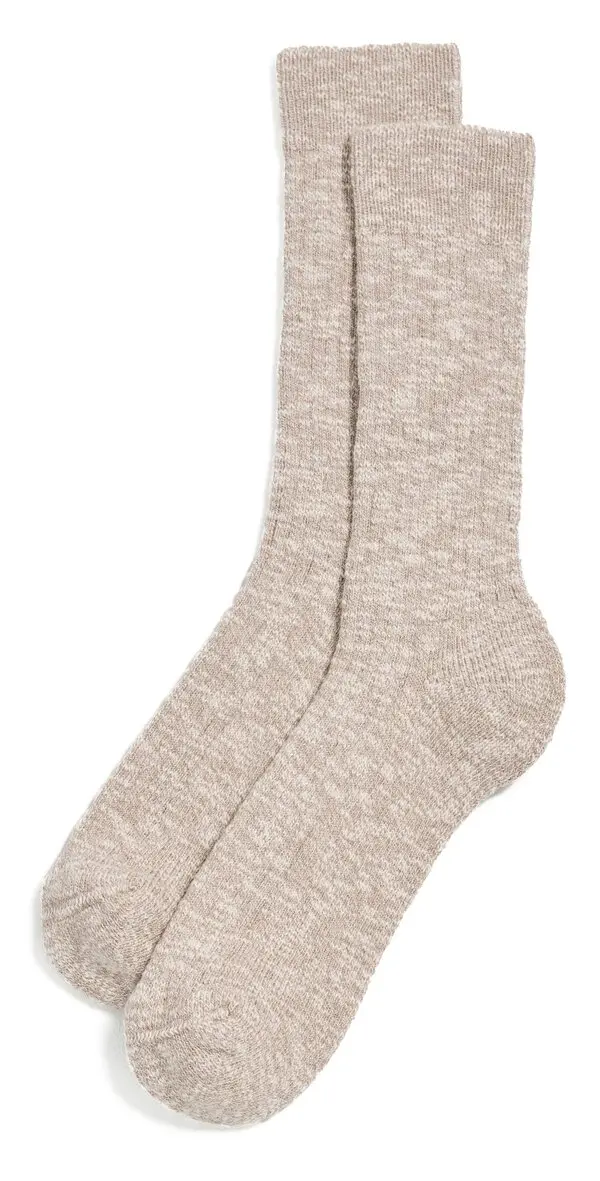 CORRIDOR Slub Socks - Tan
