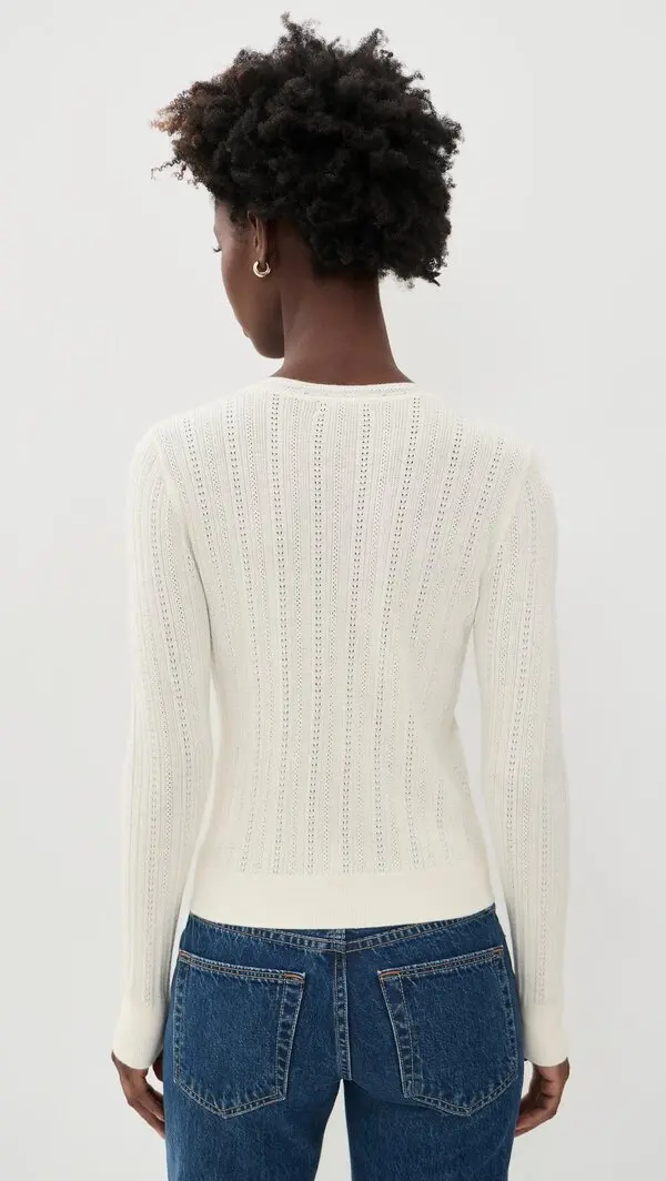 Rag & Bone Rhodes Crew Cardigan - White