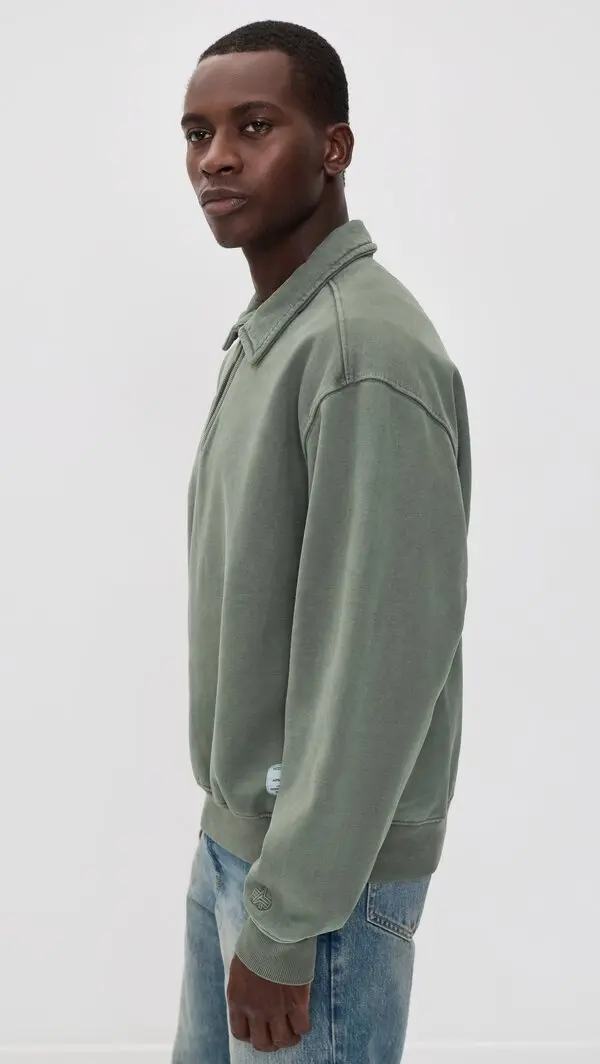 Alpha Industries Washed Essential 1/4 Zip Relaxed Fit Sweatshirt