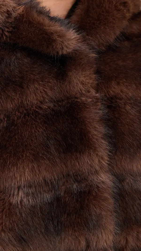 Apparis Marais Mink Hooded Coat