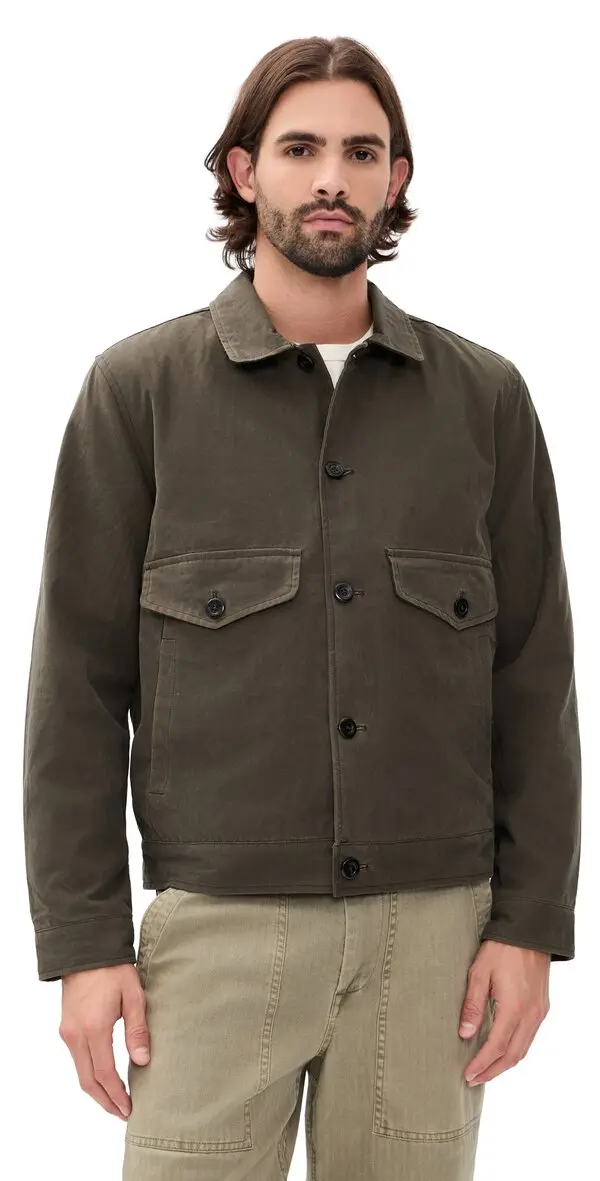 Marine Layer Waxed Trucker Jacket