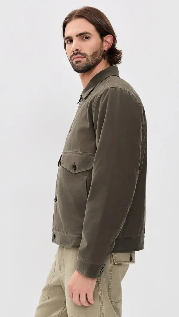 Marine Layer Waxed Trucker Jacket