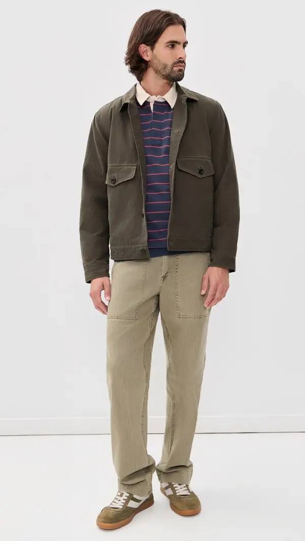 Marine Layer Waxed Trucker Jacket