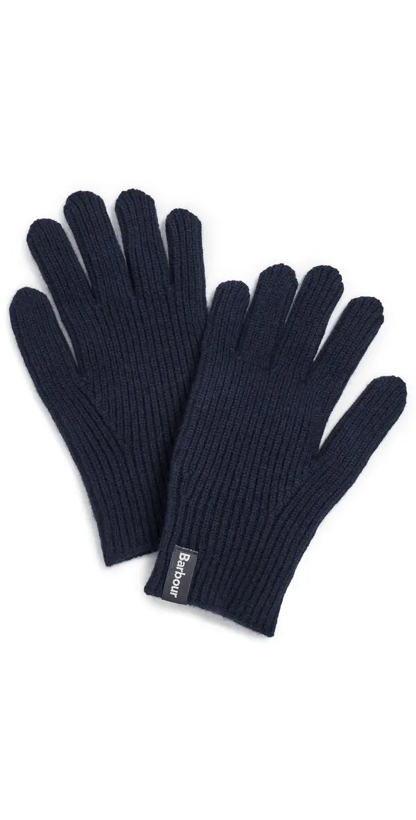 Barbour Danforth Knitted Gloves - Navy